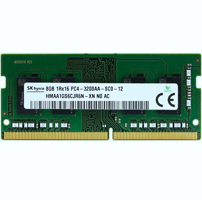Оперативная память SODIMM 8GB DDR4-3200 SKhynix HMAA1GS6CJR6N-XN