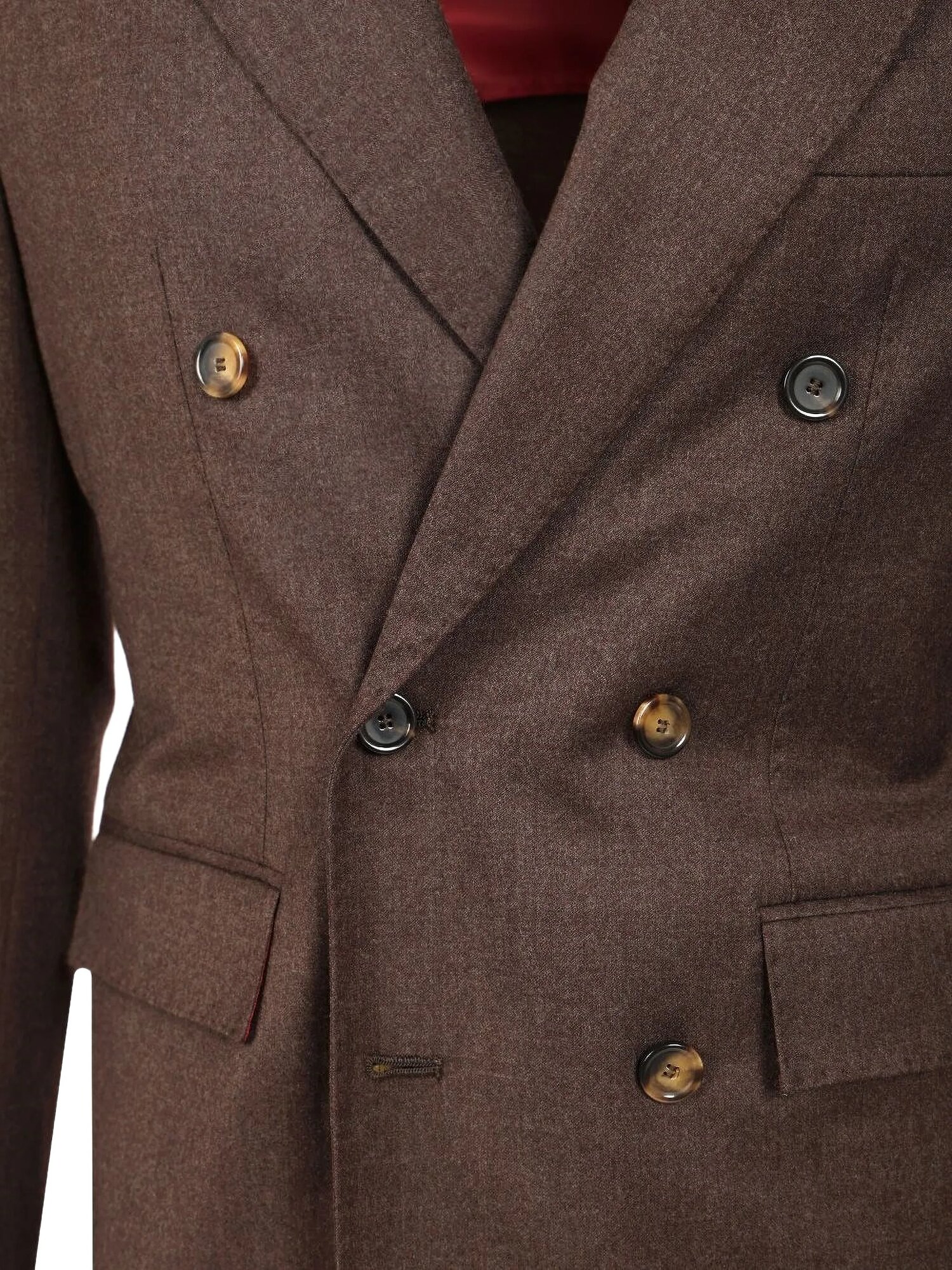 Комбинезон al duca d'aosta Double-breasted flannel suit, размер 52, brown — фото 1