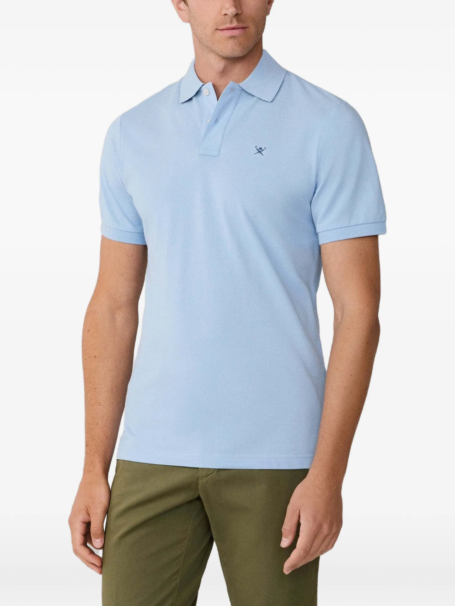 Рубашка Embroidered slim-fit polo shirt