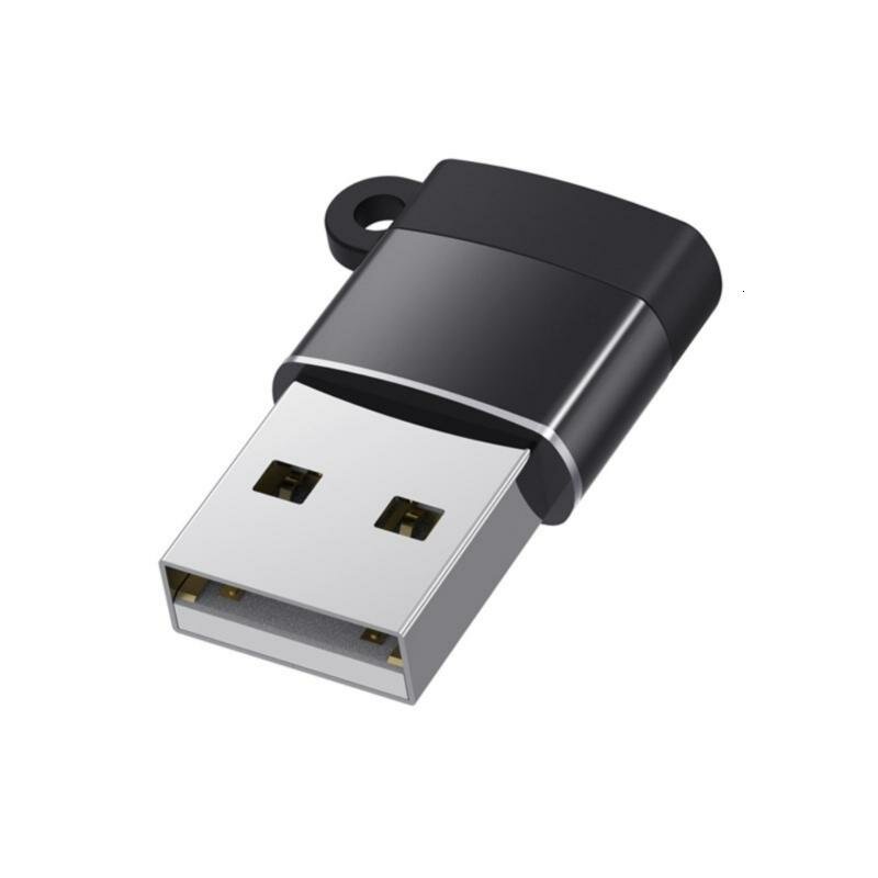 Универсальный переходник USB-C母 на USB-A父, Черный