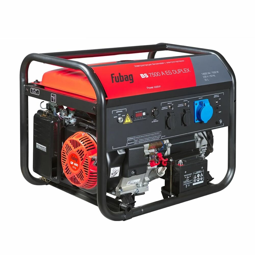 Бензиновый генератор Fubag BS 7500 A ES Duplex 641087