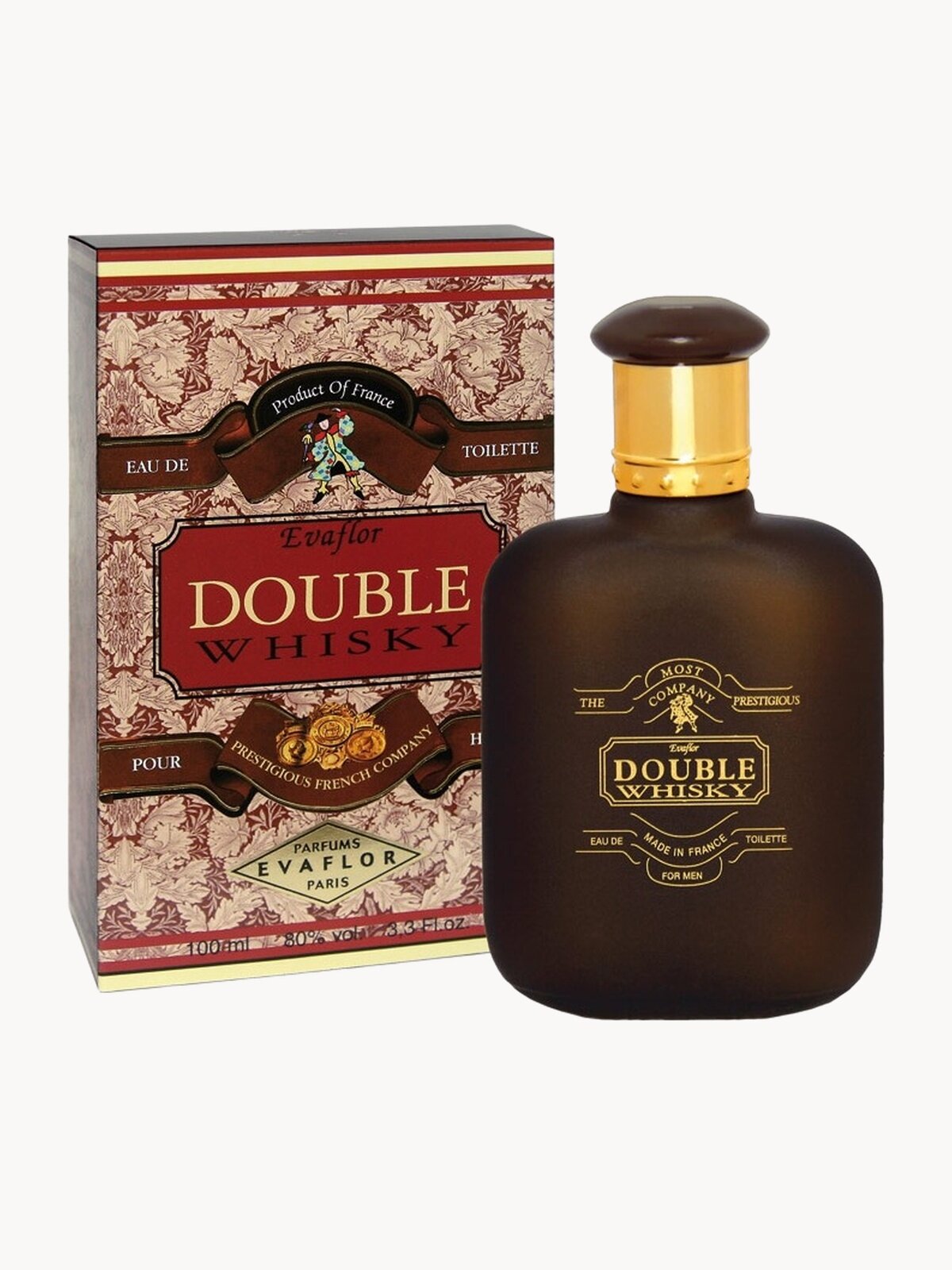 Evaflor/Туалетная вода мужская Double Whisky, 100 мл/ Французская парфюмерия