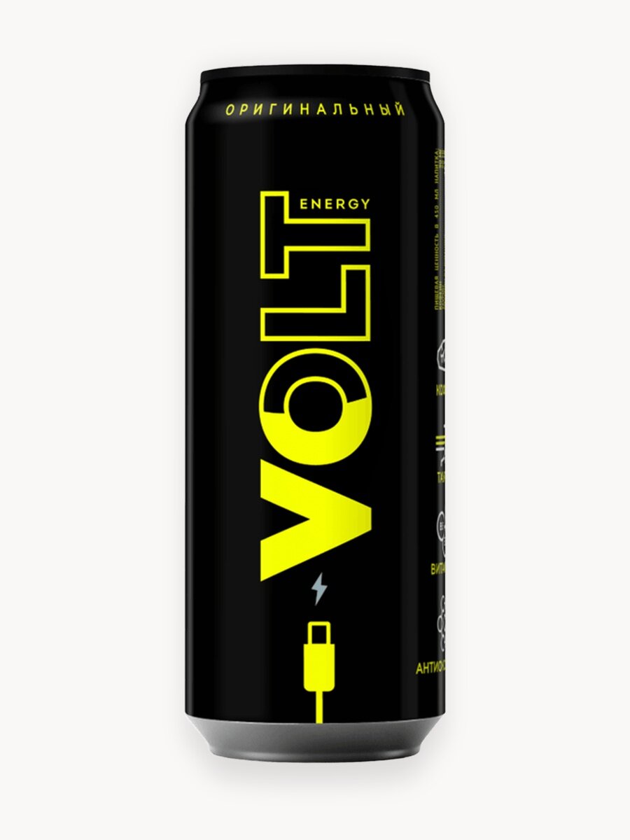 Энергетический напиток "Volt Energy" Оригинальный 0,45 л ж/б
