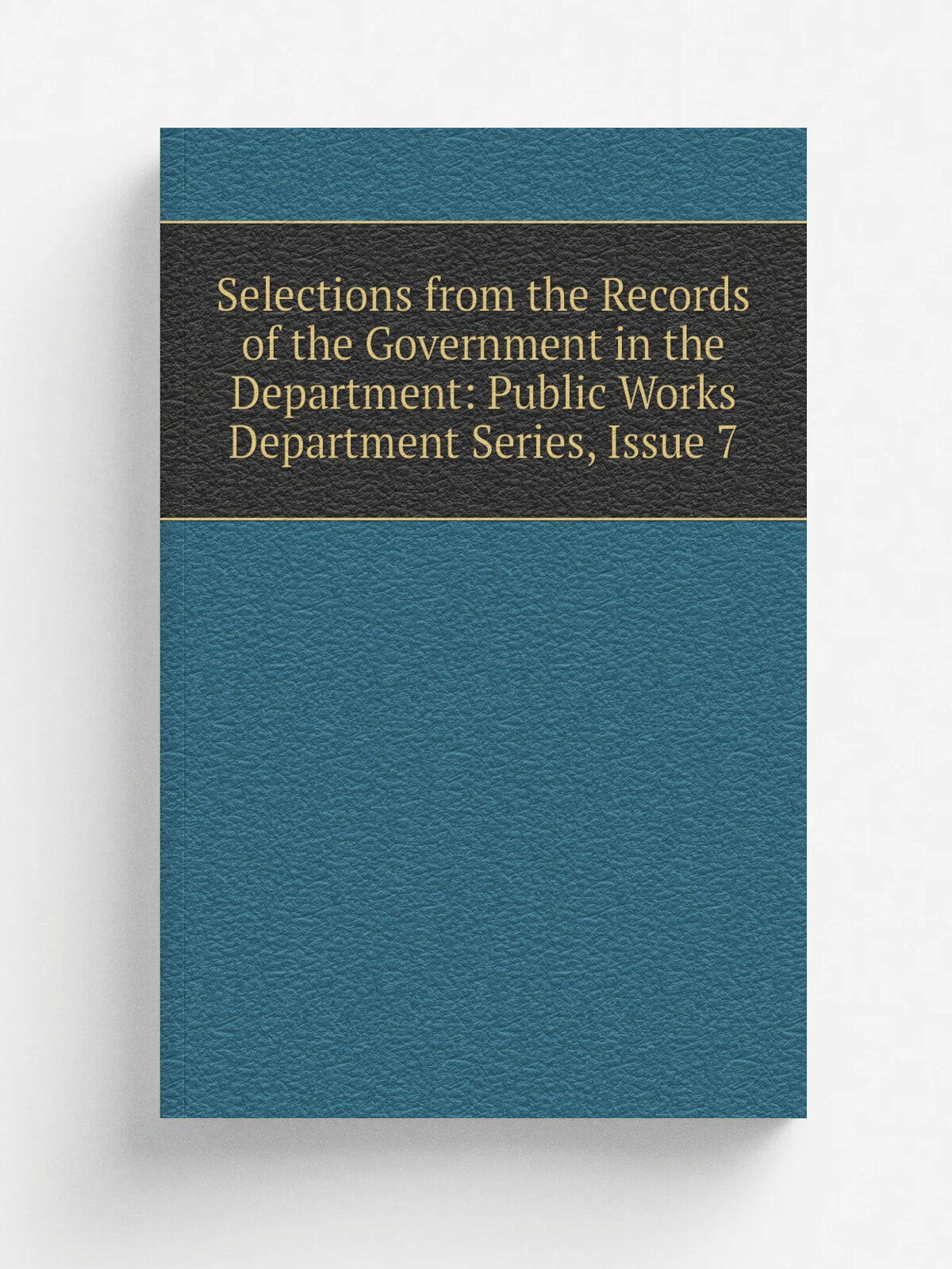Selections from the Records of the Government in the Department: Public Works Department Series, Issue 7