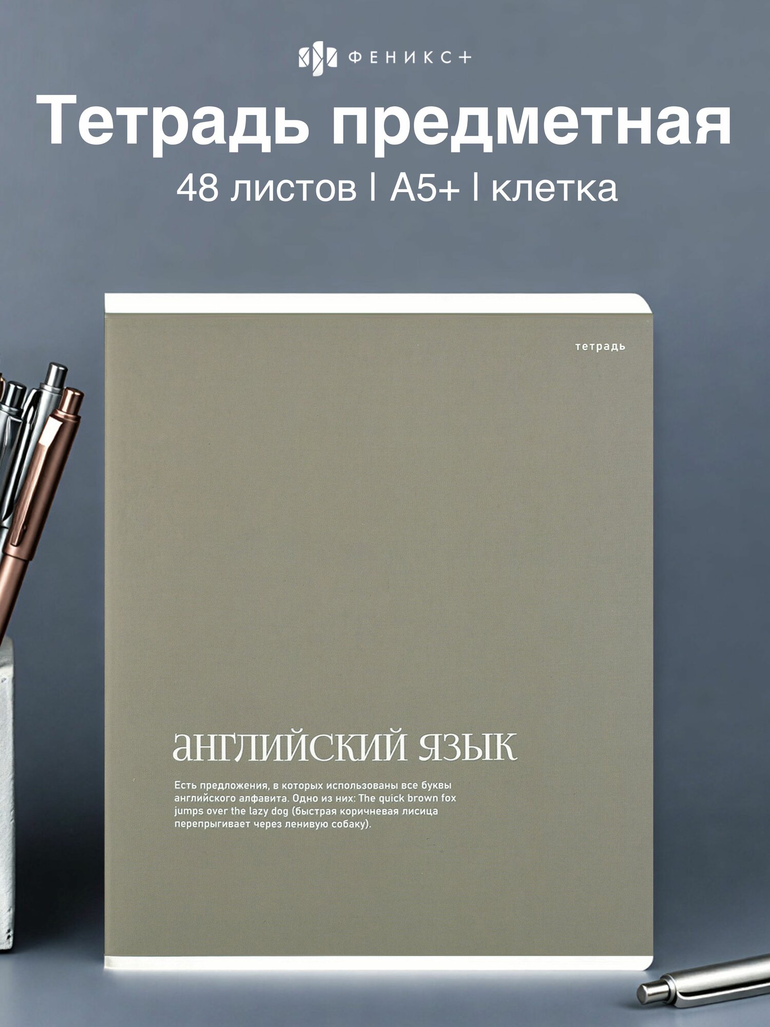 Тетрадь предметная по английскому языку 48 листов в клетку Феникс+