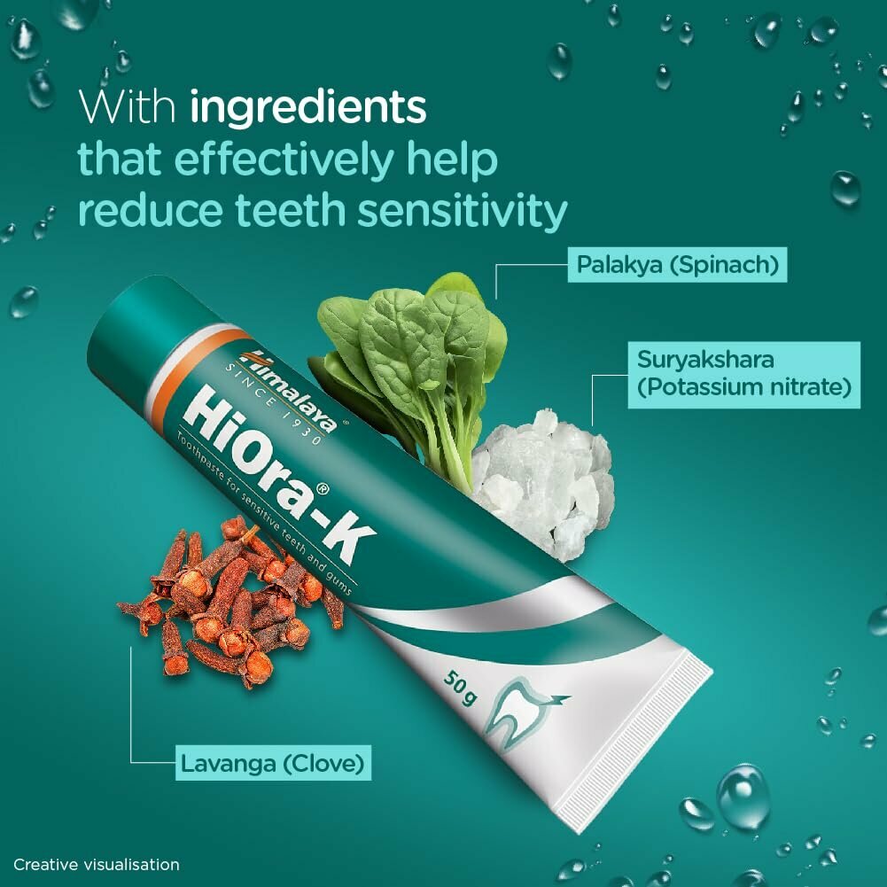Зубная паста Хиора-K для чувствительных зубов и десен HIORA -K Toothpaste Himalaya 100 гр