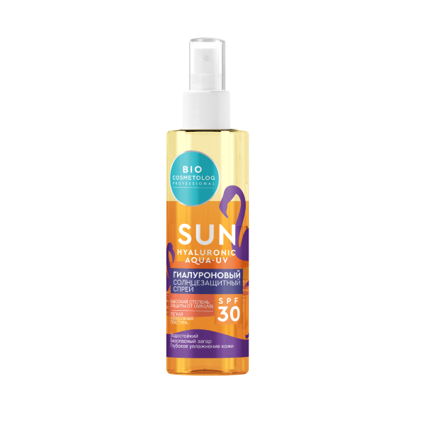 Спрей Солцезащитный BioCosmetolog 190мл Гиалуроновый SPF30 NEW