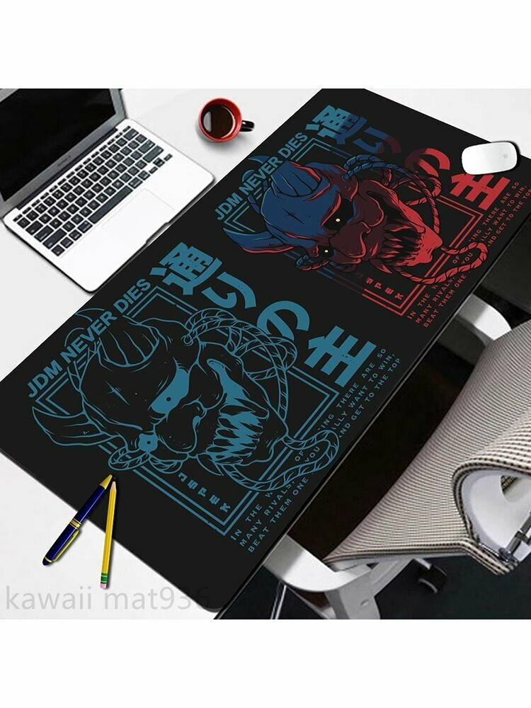 Samurai Игровой коврик для рабочего стола в японском самурайском стиле, коврик для мыши для ноутбука, размер 40x90xxl