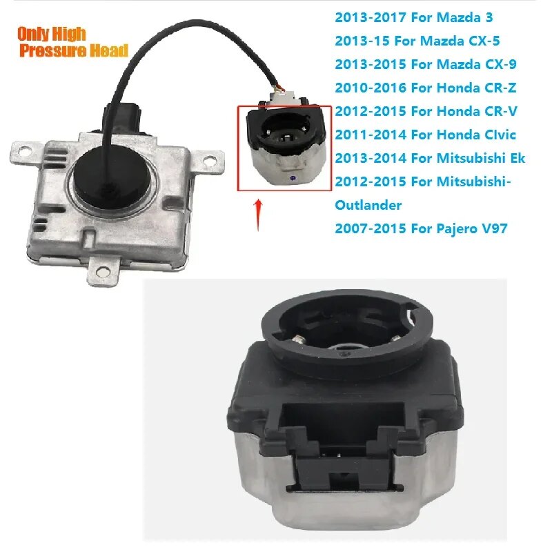 Автомобильный балласт зажигания D4R D4S, высоковольтная головка W3T216 W3T21571 для Honda Civic C-RV Mazda 3 CX9 CX-5 Pajero 07-17 33119-SZT-G01