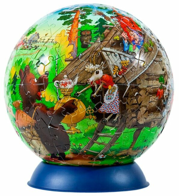 Пазл Step puzzle StepBall В гостях у сказки (98123), 240 дет, голубой/зеленый