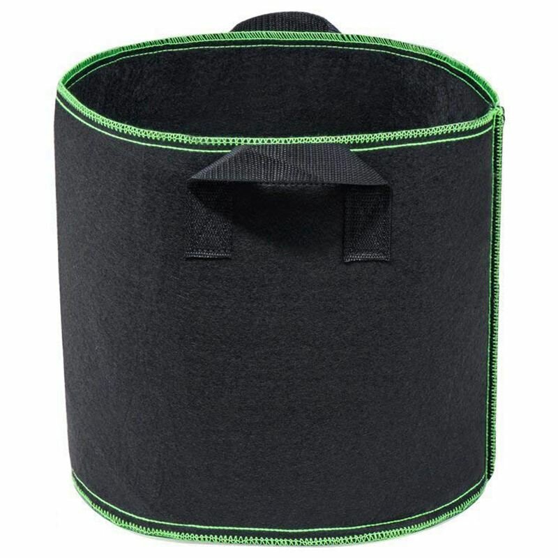 Упаковка из 5 мини-сумок для выращивания растений в саду, цветов, картофеля, моркови, томатов, контейнеров для растений, утолщенные нетканые тканевые горшки для растений 2 галлона: 21 см x 21 см