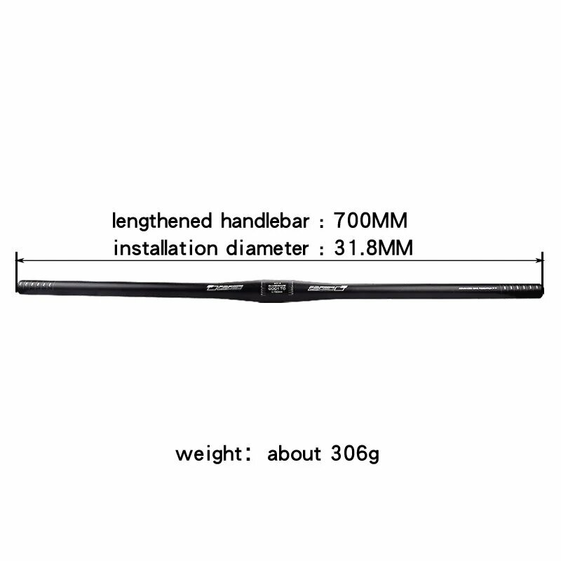 Руль XM MTB алюминиевый 700/780 мм Серый, 700mm Flat Bar