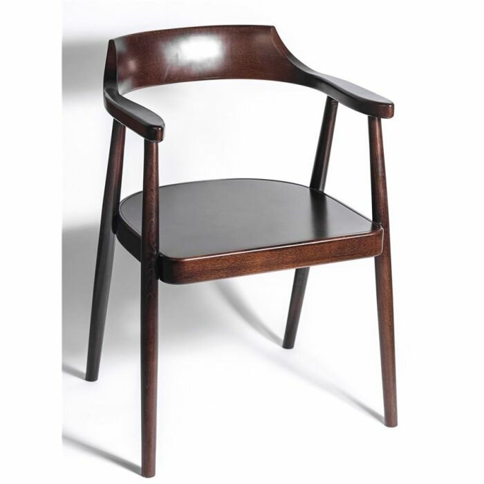 Полукресло венское Mercurius (темный орех) жесткое сиденье