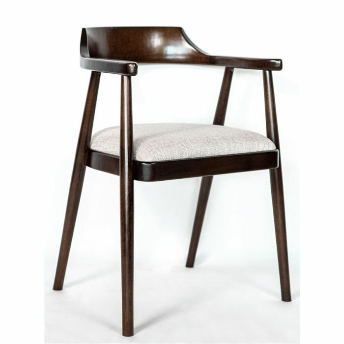 Полукресло венское Mercurius (темный орех орех/ткань Тесла 01)