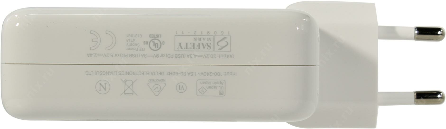 Адаптер блок питания для ноутбука Apple A1719 20.2V - 4.3A / 9V - 3A / 5.2V - 2.4A 87W USB-C