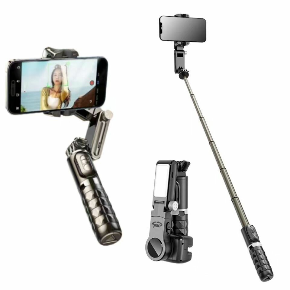 Стабилизатор для телефона айфон/aндроид, стабилизатор для телефона трехосевой+ селфи палка