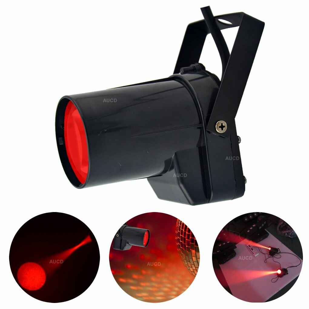 Мини 5Вт одноцветная светодиодная лампа сильные прожекторы вечеринки дома бар KTV DJ освещение сцены