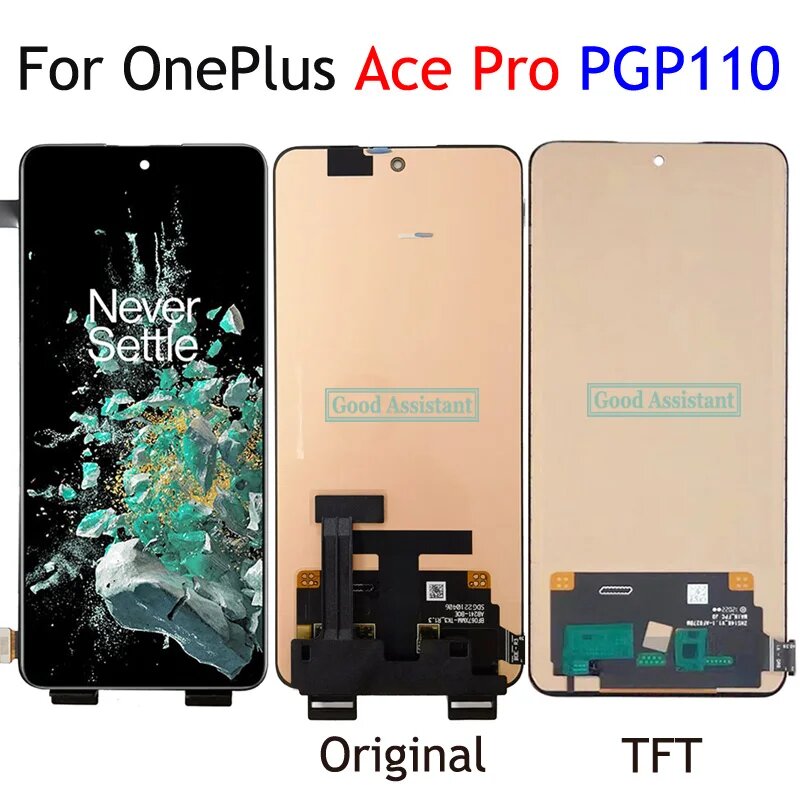 6,7-дюймовый OLED/TFT для OnePlus Ace Pro PGP110 1+ Ace Pro ЖК-экран, сенсорная панель, сборка Digiziter/с рамкой