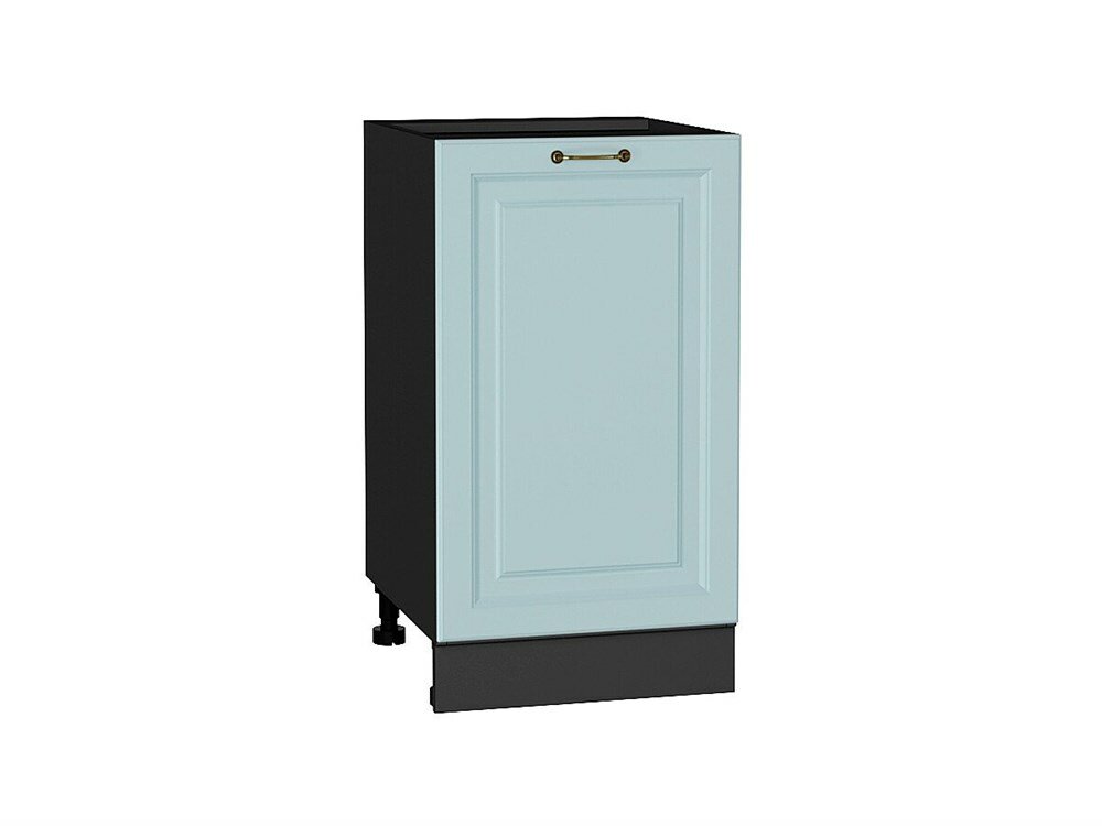 VVT Шкаф нижний с 1-ой дверцей Ницца Graphite, Голубой, 450 В*Ш*Г 816*450*478, фасад МДФ Голубой, корпус Graphite Голубой
