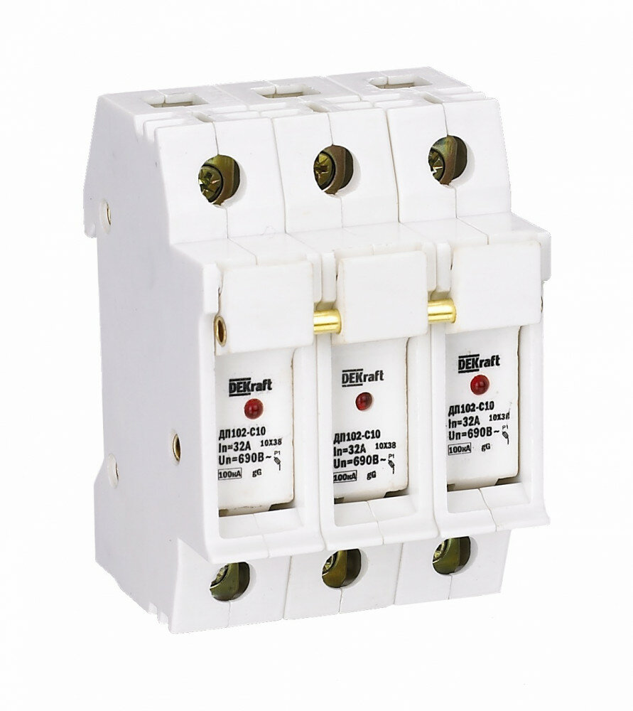 Вставка-держатель ДП-102-3P С10 Dekraft 21385DEK