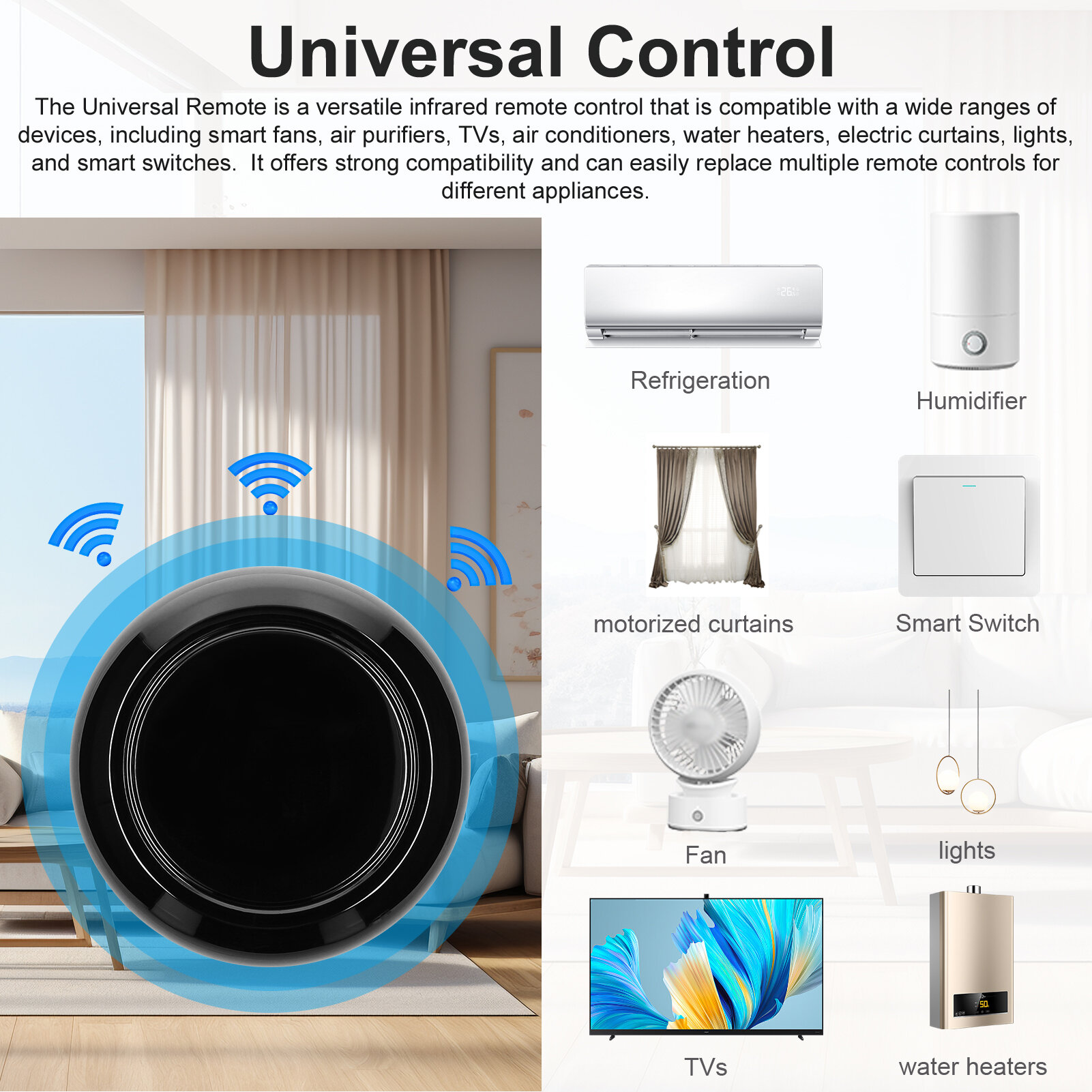 Tuya WiFi IR универсальный пульт дистанционного управления беспроводной контроллер все в одном инфракрасный контроллер совместимый с голосовым управлением Alexa Assistant