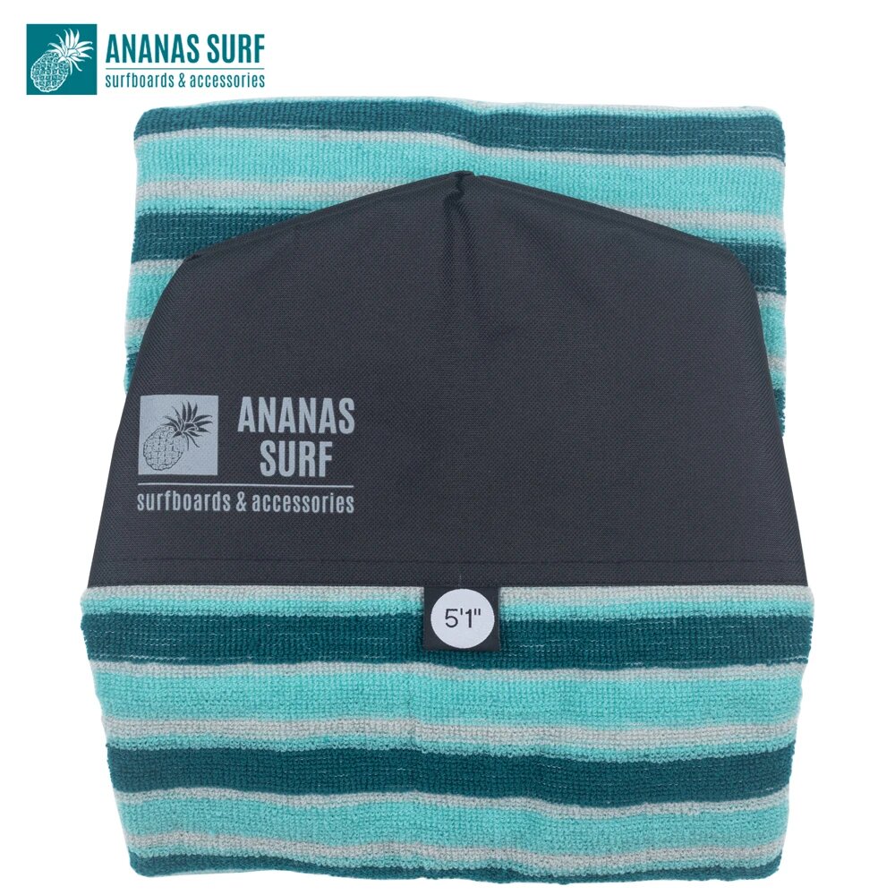 Чехол для серфборда Ananas Surf 5'1" бирюзовый