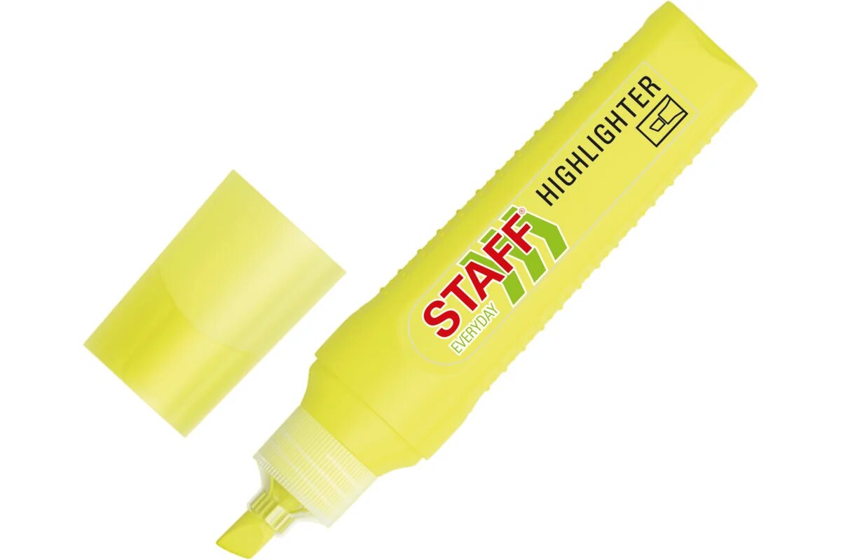EVERYDAY HL-707 Текстовыделитель Жёлтый, линия 1-5 мм, Staff 152542 для заметок