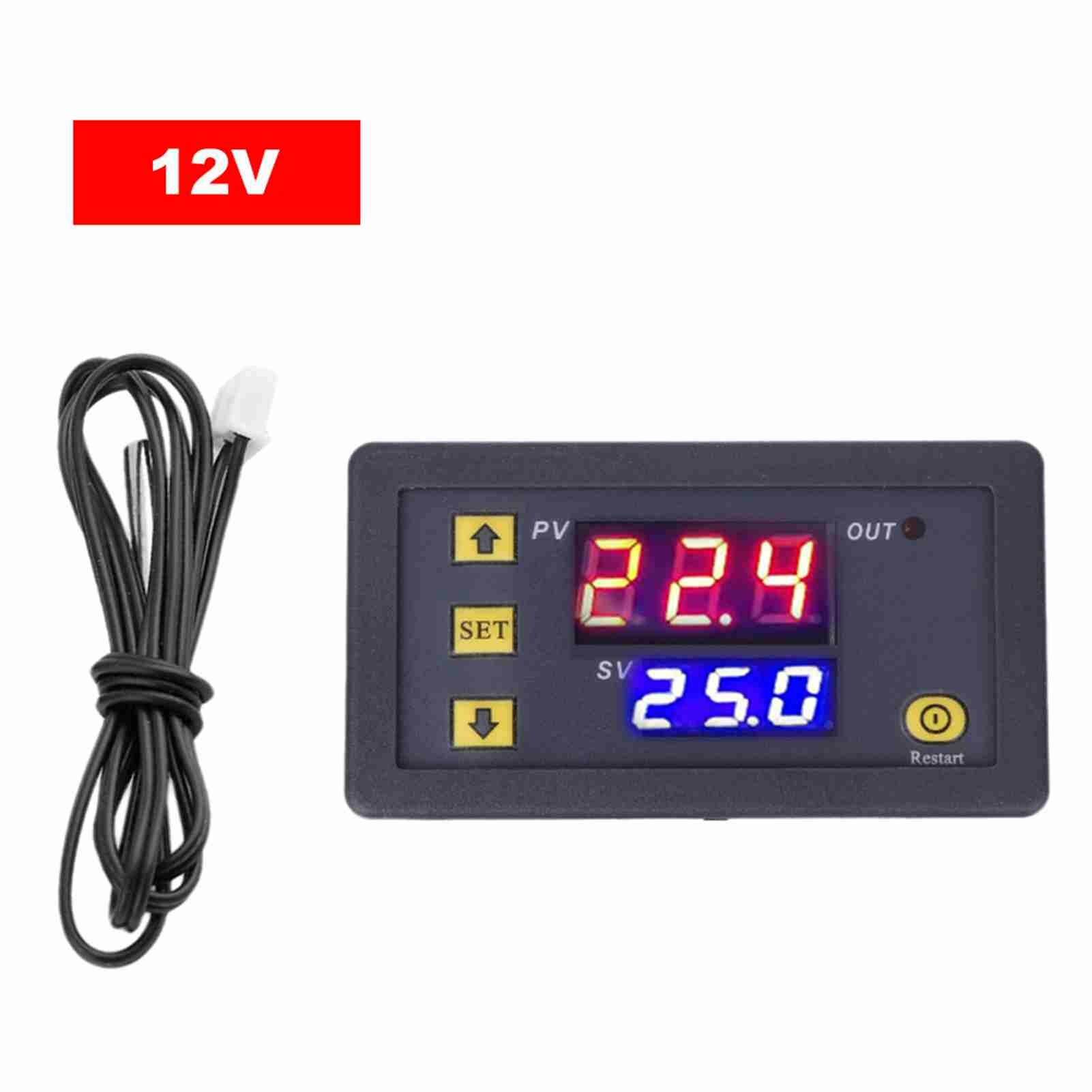 3230 Temperature Controller Digital Display Thermostat Module Control Switch Micro Heating Cooling Panel