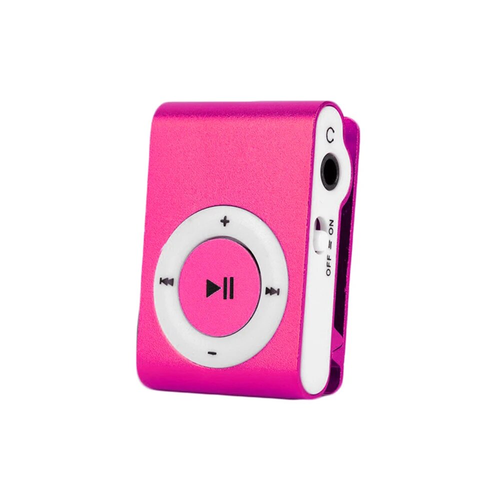 Розовый MP3-плеер Mini Clip