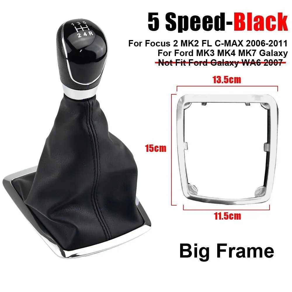 Рычаг переключения передач Кожаный чехол для гетр Для Ford Focus 2 MK2 FL C-MAX MK3 MK4 MK7 Galaxy