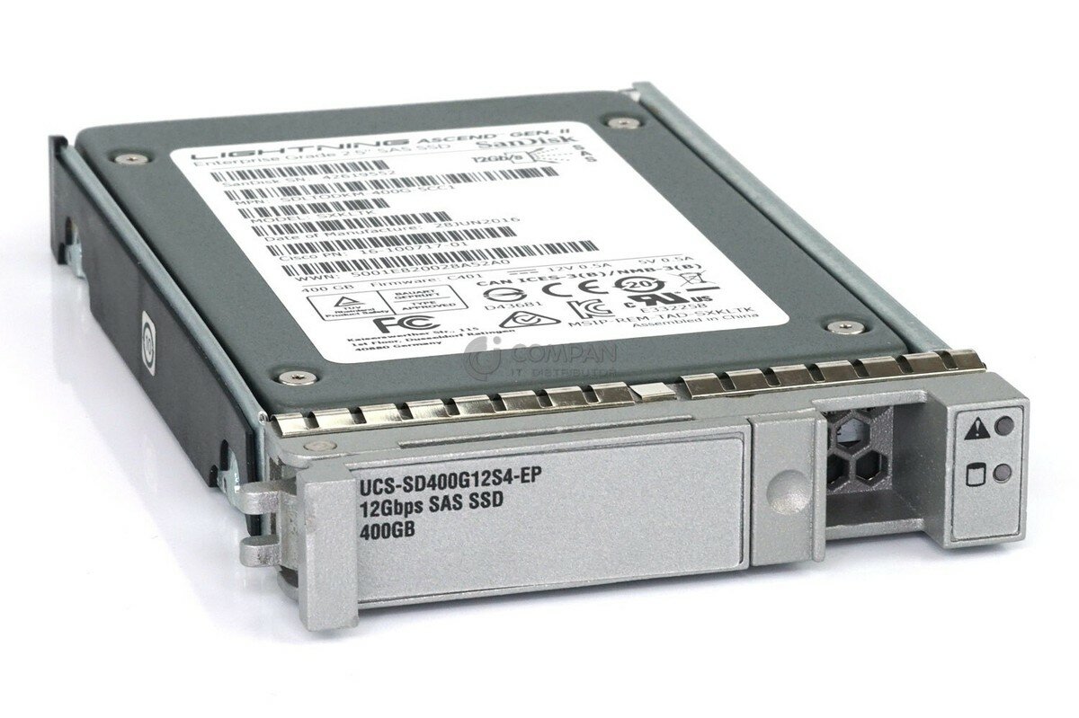 Твердотельный накопитель Cisco UCS-SD400G12S4-EP 400GB SAS 12G SSD