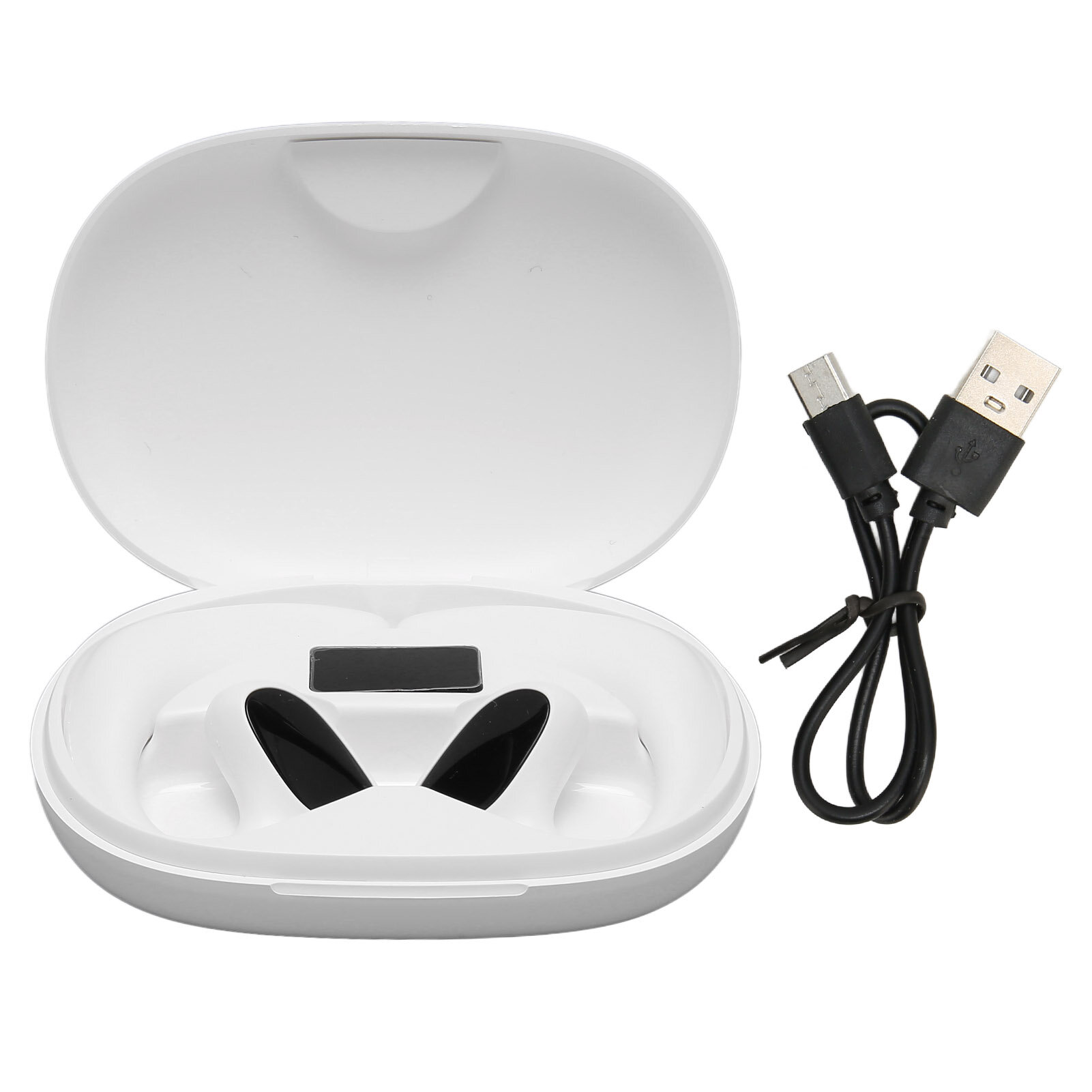 Bluetooth Translator Headphones 144 Languages Stereo Translation Earphone with Charging Case for Android for IOS White