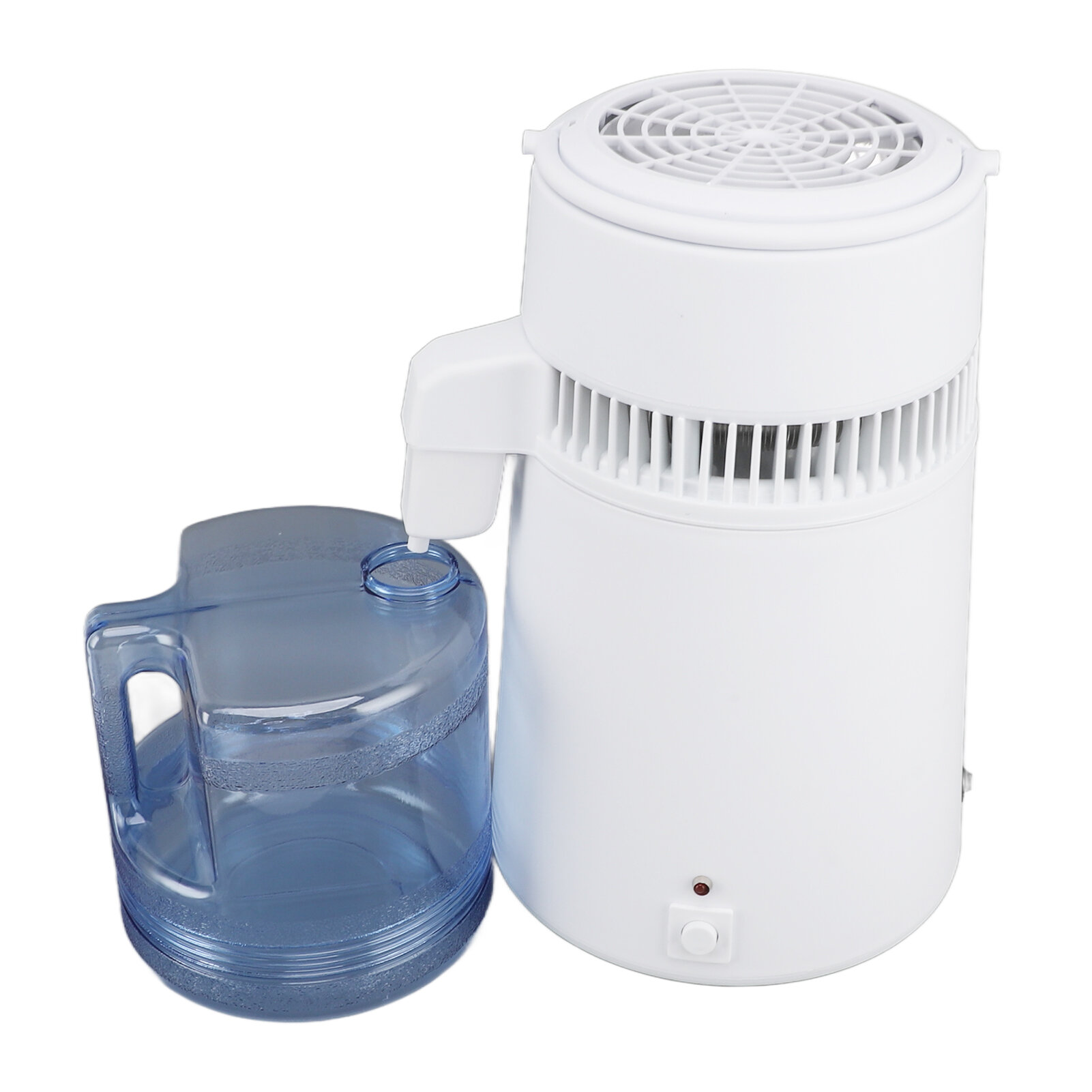 Дистиллятор для воды 4л из нержавеющей стали, полностью автоматическая защита от перегрева, дистиллированная вода для домашних лабораторий, офисов, вилка стандарта США, 110 В