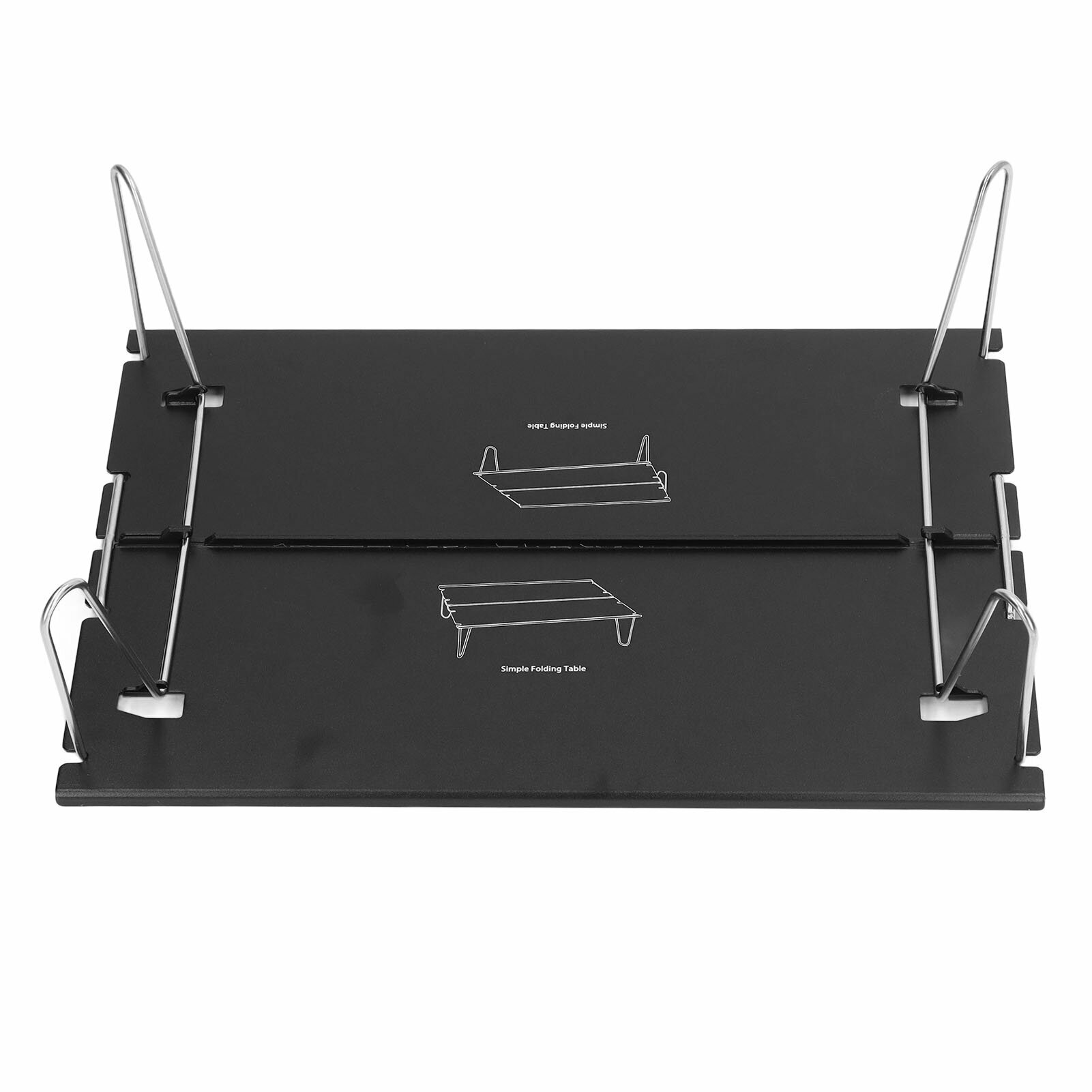 Складной походный столик, портативный походный столик из алюминиевого сплава, сверхлегкий мини-складной столик, многофункциональный походный столик, черный