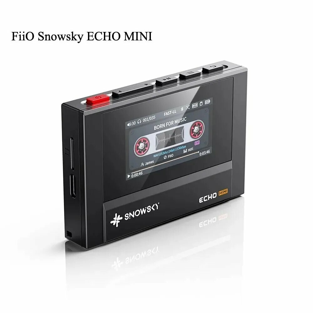 MP3-плеер Fiio Echo mini, поддержка MP3 и WMA, Bluetooth, чёрный