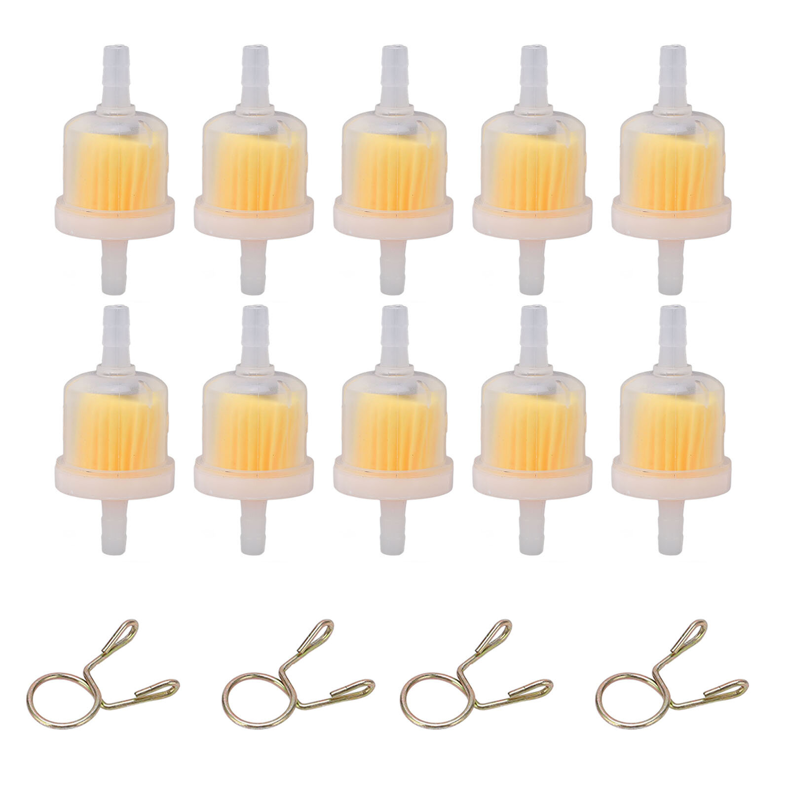 10pcs Universal in Line Fuel Filter Высокоэффективные мотоциклетные аксессуары для грязных велосипедов ATVS