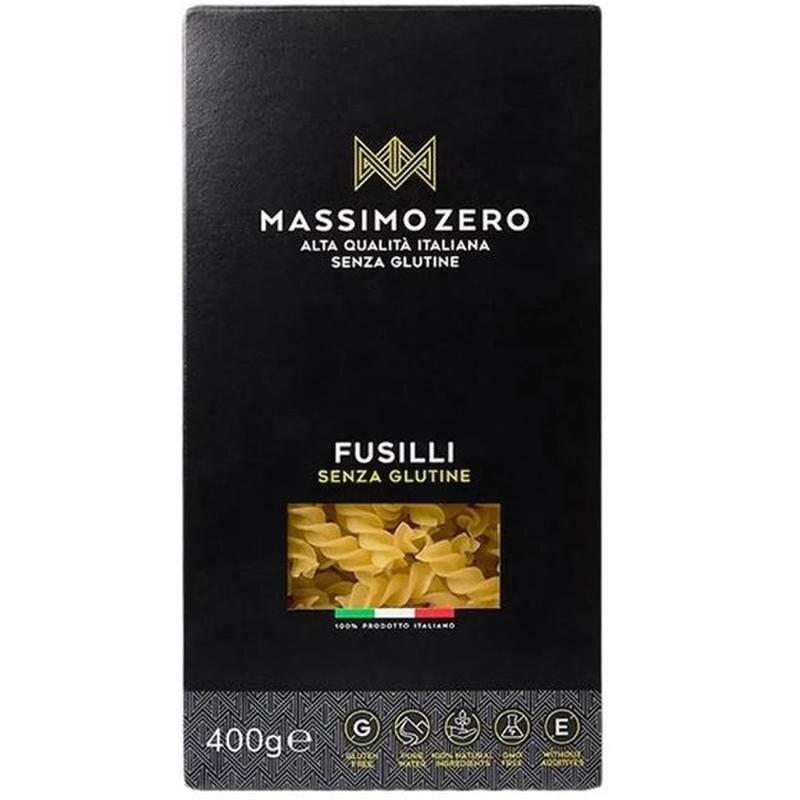 Фузилли из кукурузы и риса безглютеновые MASSIMO ZERO 400 г