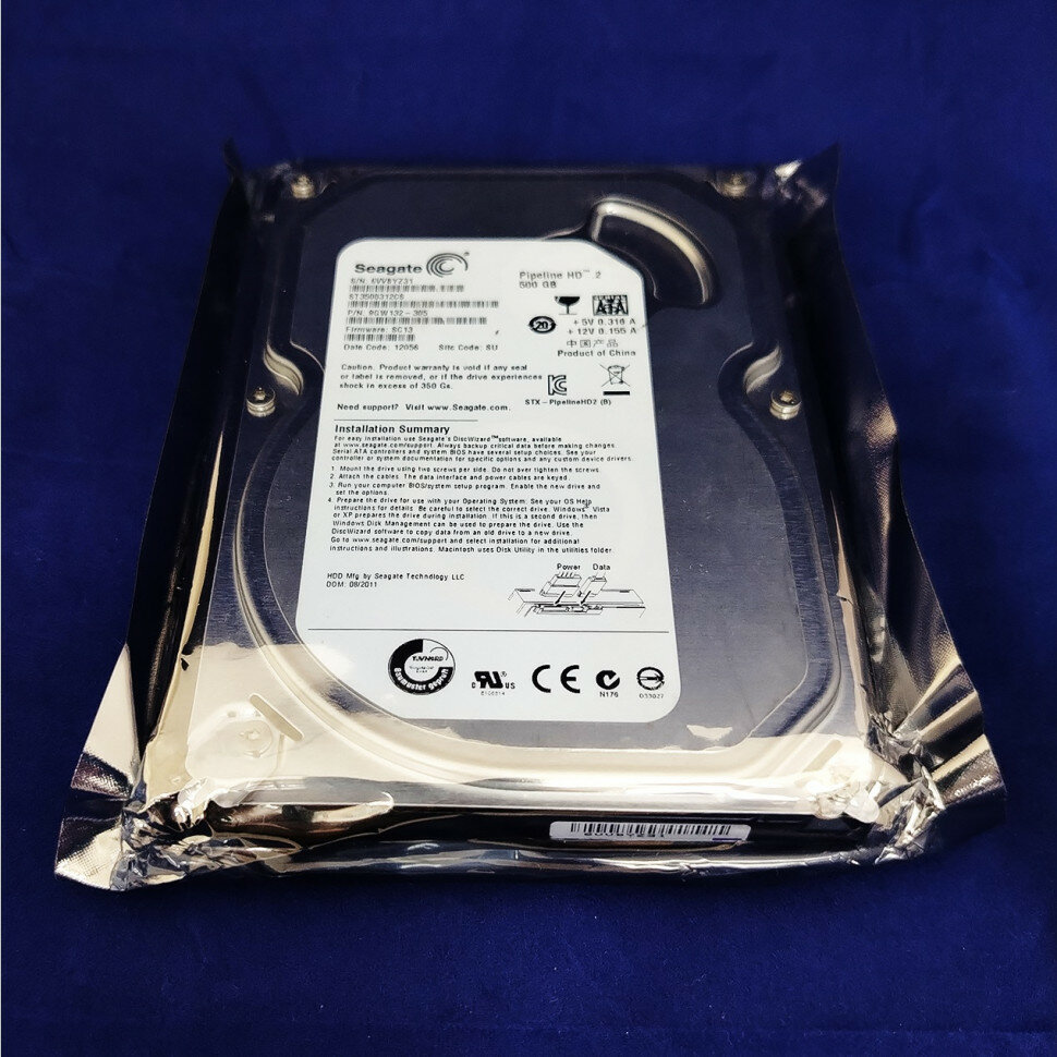 Жесткий диск Seagate ST3500312CS, 500 Гб, 8 МБ, 5900 об/мин.