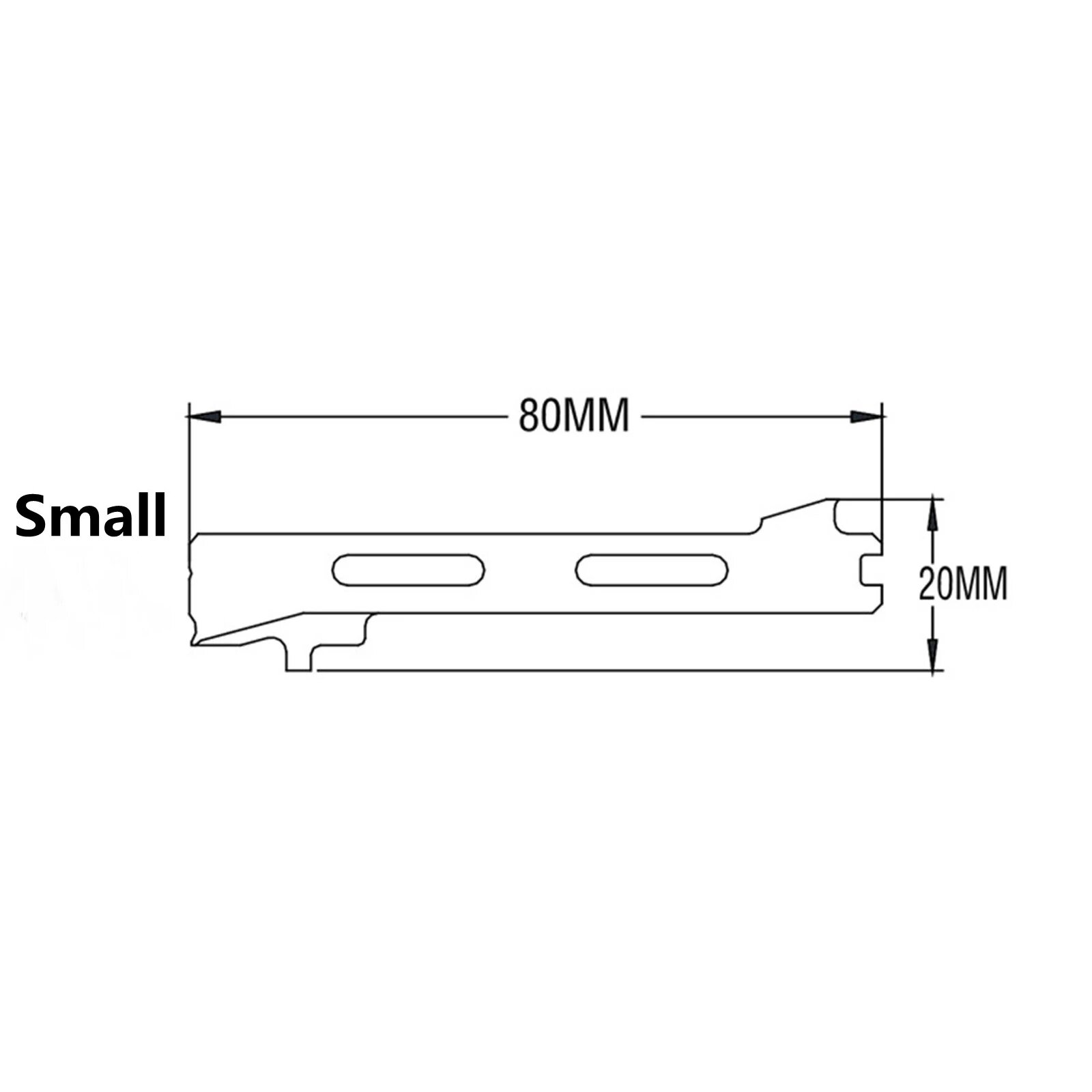 Разобранный слайдер Microtech для ножей Ultratech 1 pc, Small