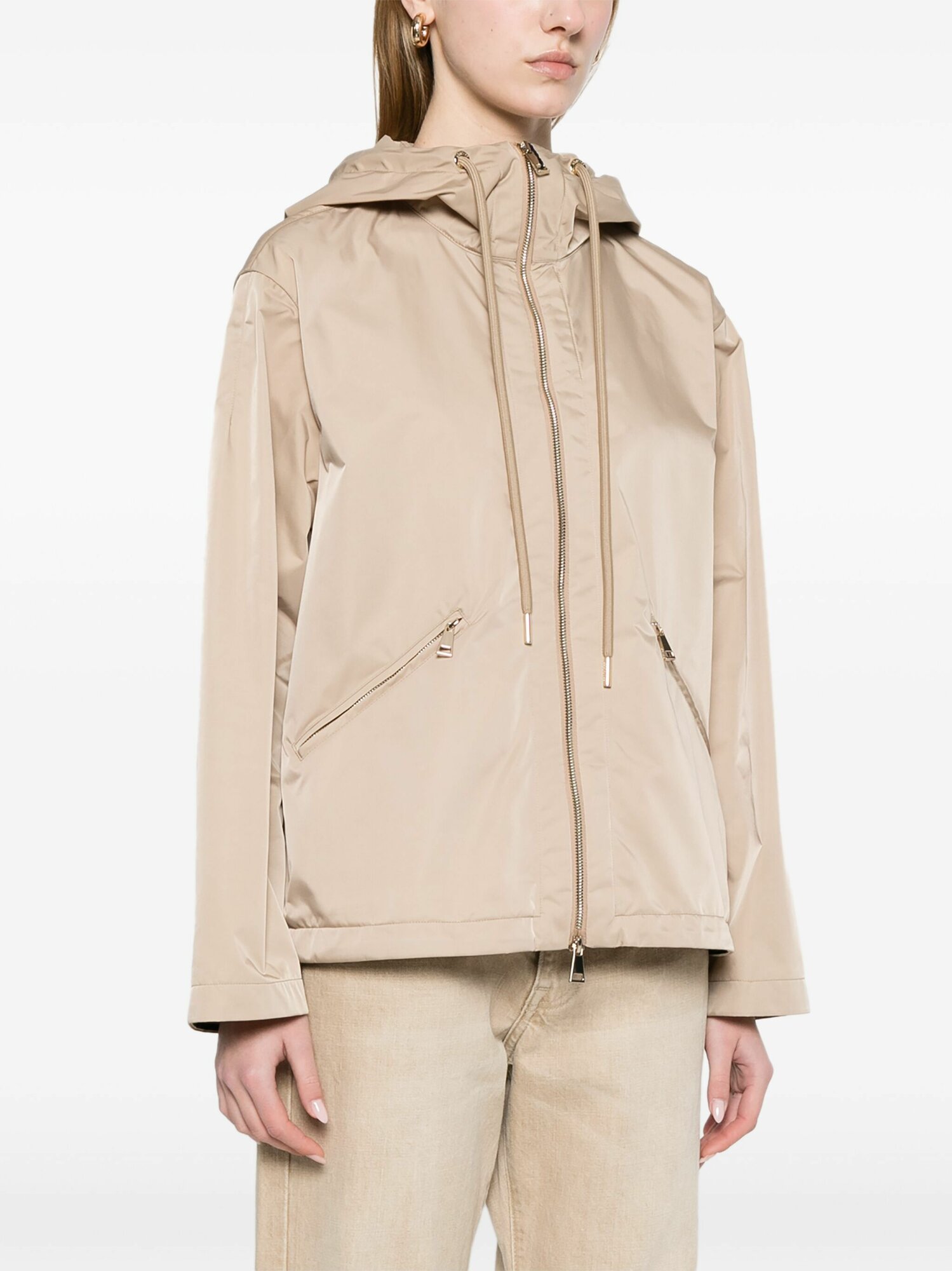 Куртка Moncler Cassiopea, размер 0 NUM, светло-бежевый — фото 1
