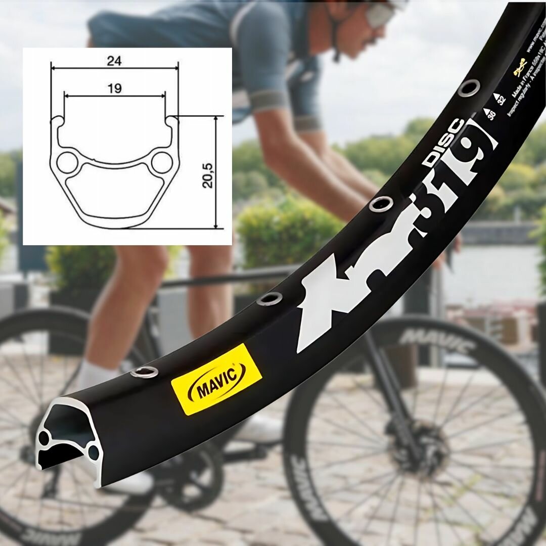 Алюминиевый обод для горного велосипеда 32 отверстия, совместим с покрышками до 2.3 дюймов, прочный и легкий, для экстремального катания и кросс-кантри