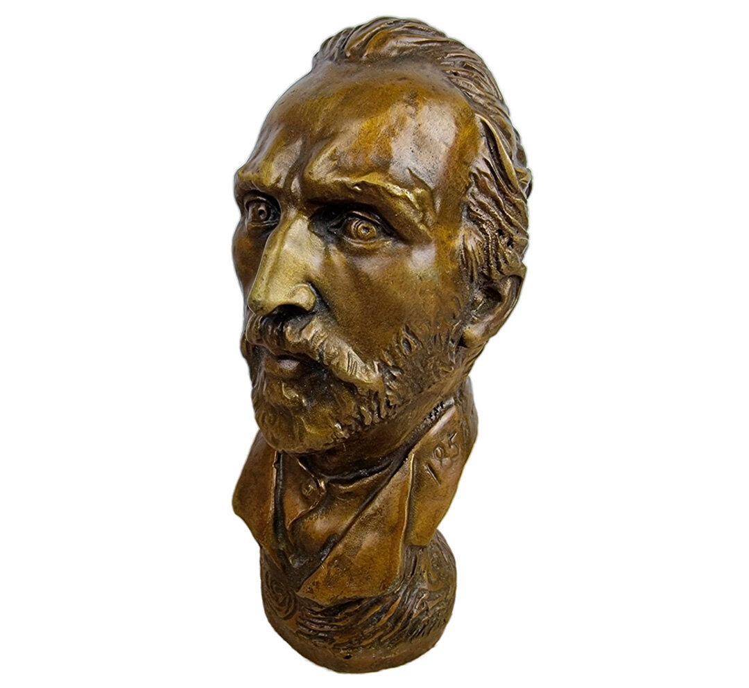 Бюст Винсент ван Гог. Бронза, высота 16 см. Антик