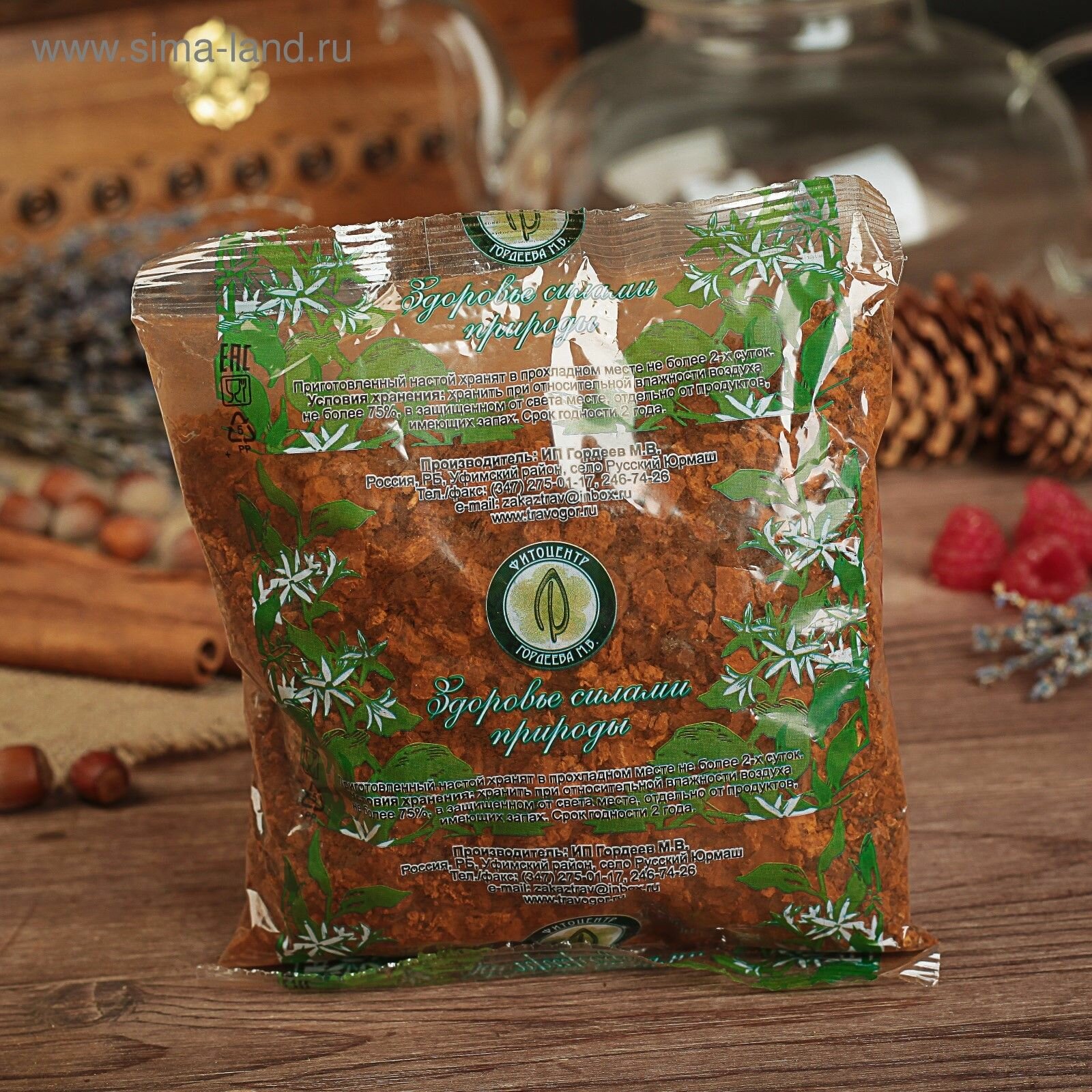 Чага березовый гриб, 100 г