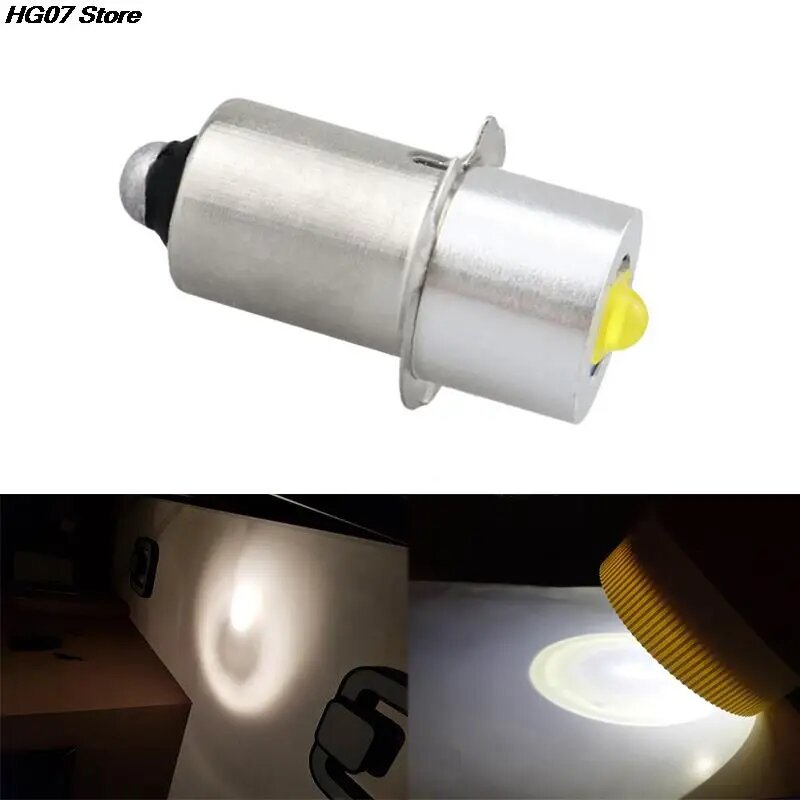 Светодиодная лампа P13.5S 3Вт белый свет для фонарика Warm Light 624V