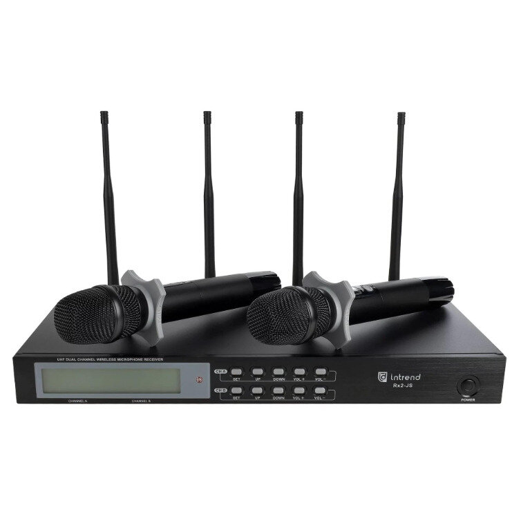 Радиосистема на два микрофона Intrend ITWMIC-JS-HH