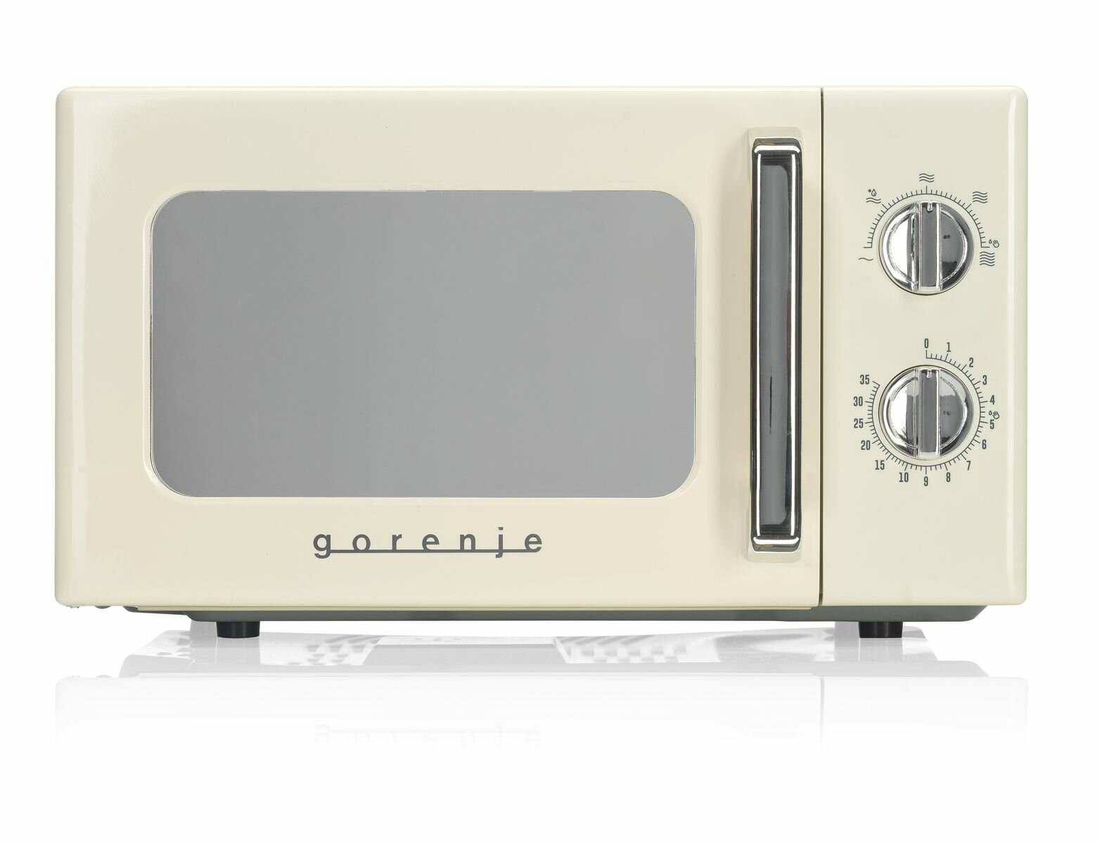 Микроволновая печь Gorenje "MO20E1HRL", бежевая, эмаль, 700 Вт, 20 л
