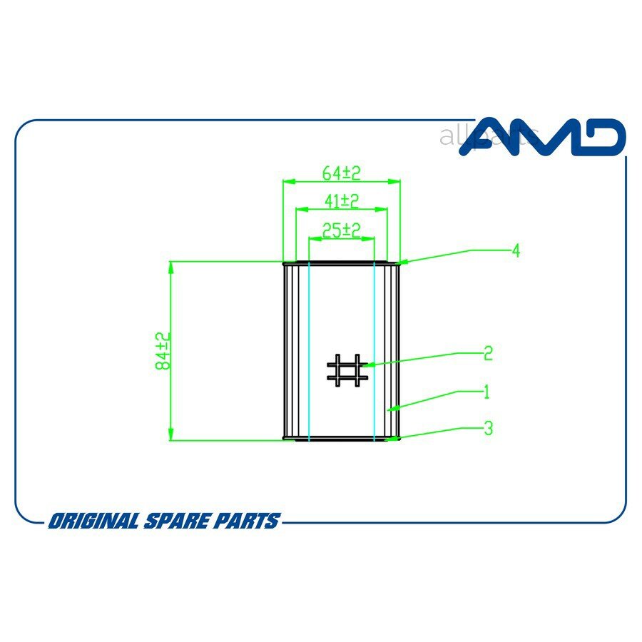 AMD AMD. FL51 Фильтр масляный 93743595/AMD. FL51 AMD