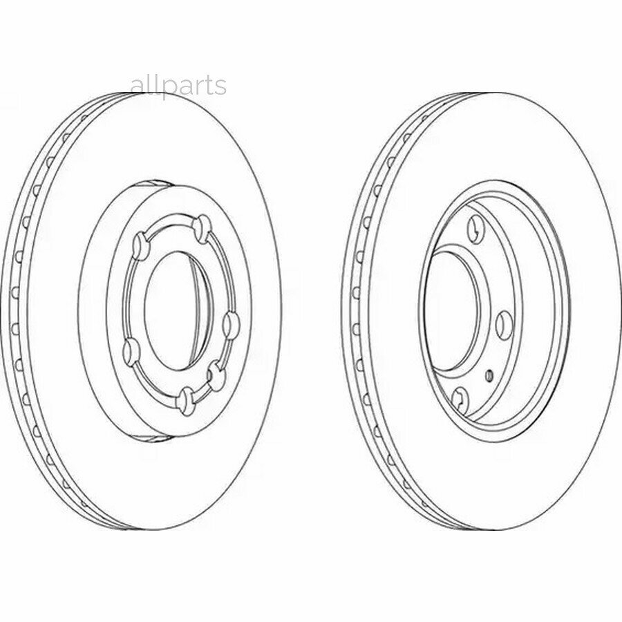 FERODO DDF1164 Ferodo DDF1164 Диск тормозной передний (комплект - 2 шт.)
