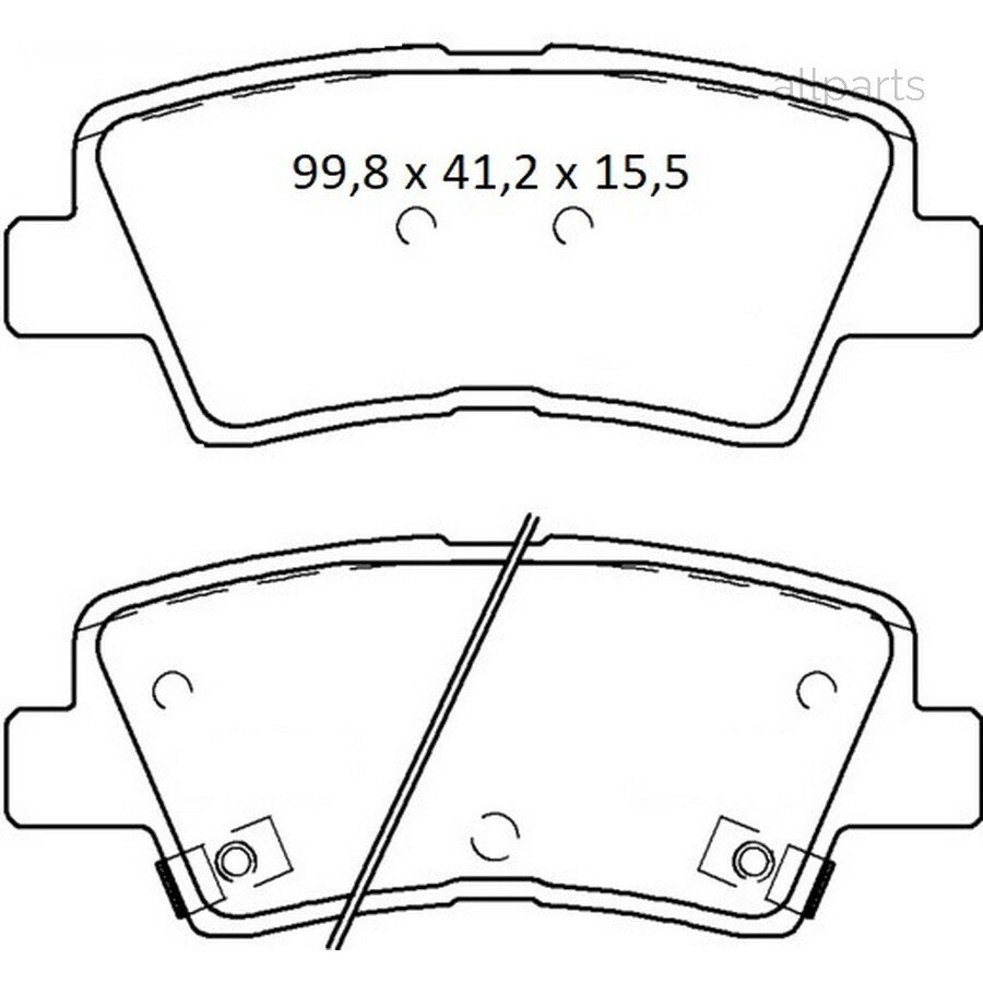 DAFMI D509E Колодка торм. задн D509E "INTELLI" к-т HYUNDAI Solaris 17- / KIA Rio IV 17-. 58302H8A08