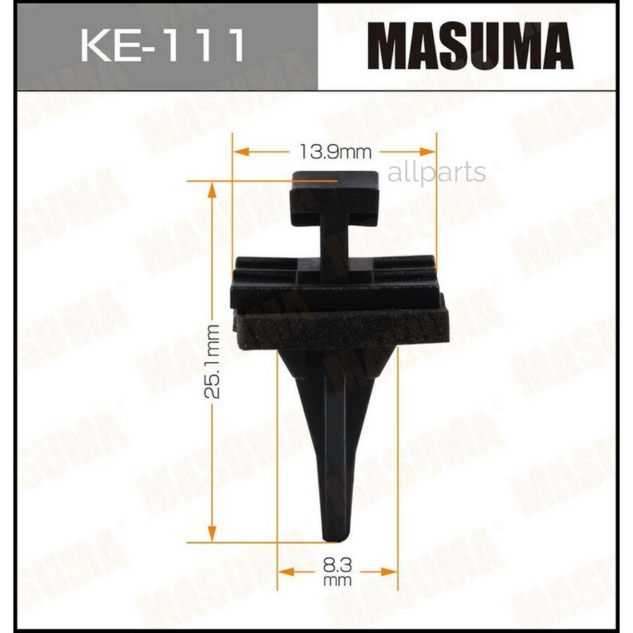 MASUMA KE-111 Клипса универс. 111-KE [уп.50] MASUMA KE-111